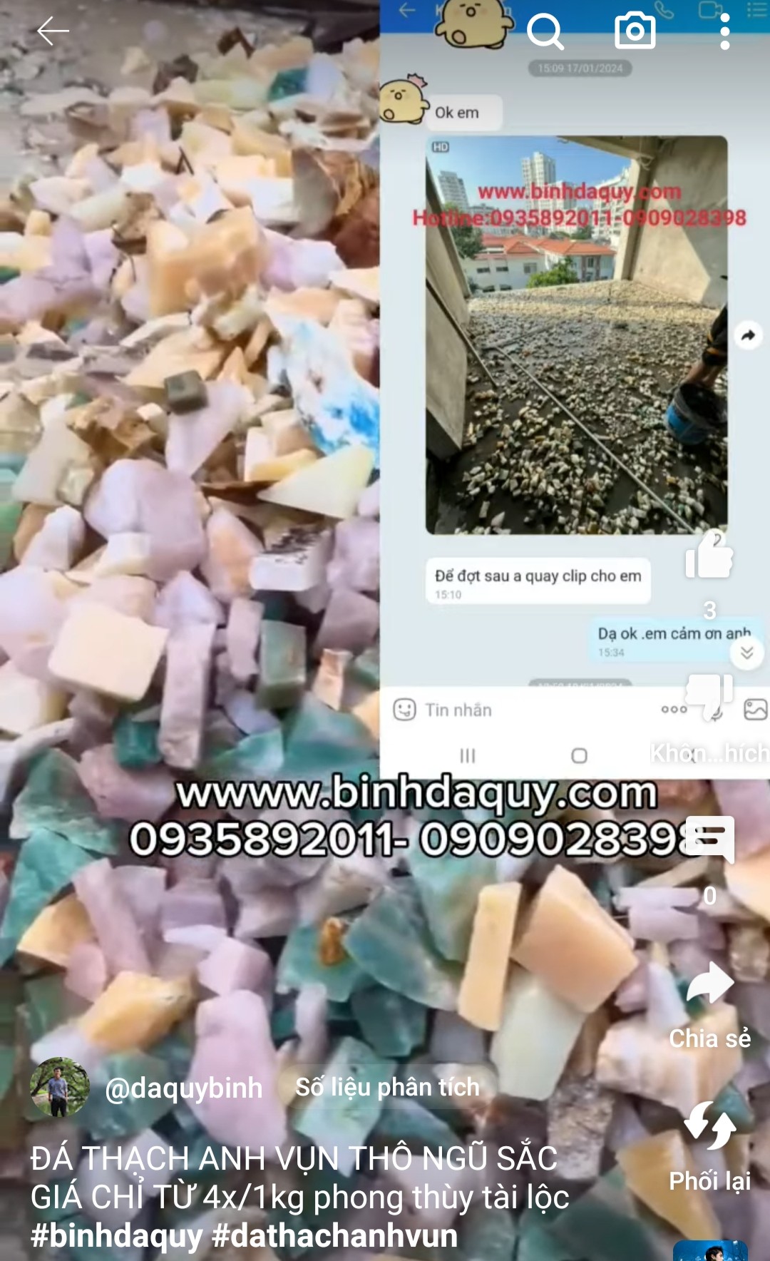 Sự Thật Về "Đá Thạch Anh Vụn Thô" và Chiêu Trò Thổi Phồng Giá Trị